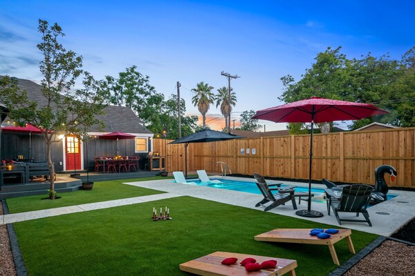 Ig-worthy-oasis: Heated Pool+hot Tub+fire Pit+movie Room In Downtown. - Alamo Heights, TX