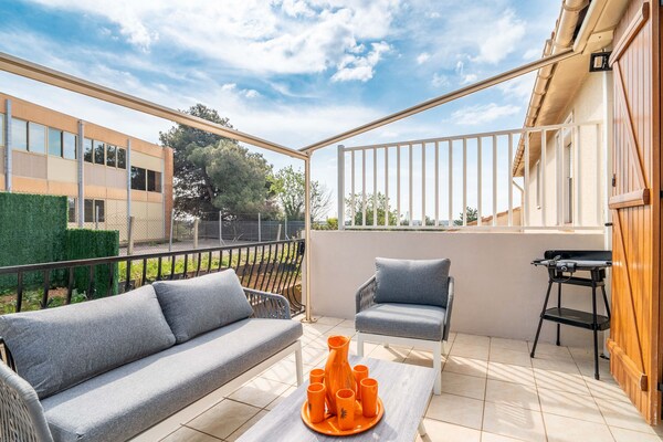 Villa 'Chataîgniers' With Private Terrace, Wi-fi And Air Conditioning - Béziers