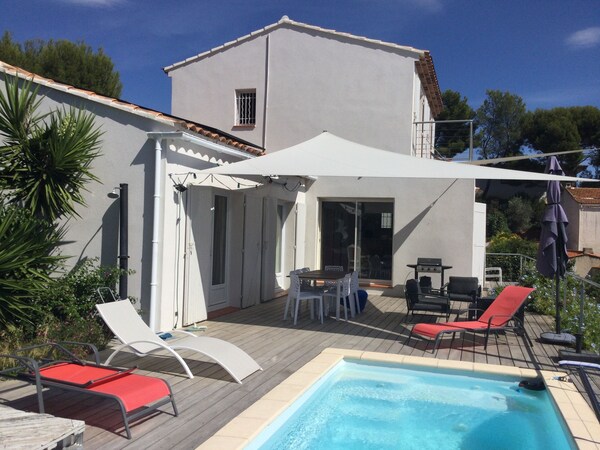 Villa Sea View Swimming Pool Very Close To Sea And Town Center On Foot - Ollioules