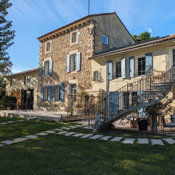 Mas De La Roule, Studio In The Countryside, Terrace, Swimming Pool, Near Pont D'avignon - Avignon