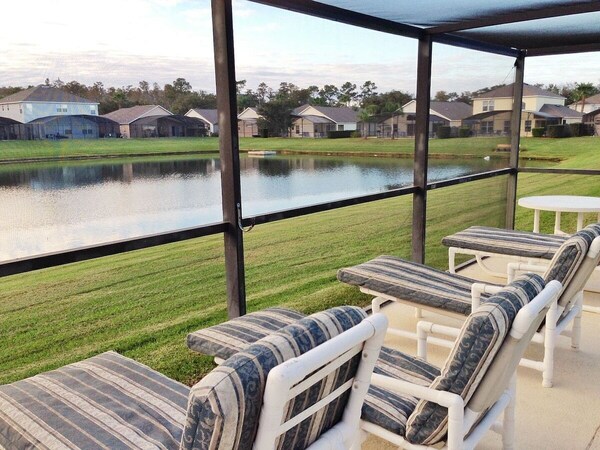 Spacious 6-bedroom Home With Private Pool, Hot Tub & Game Room, Lake View - Kissimmee, FL