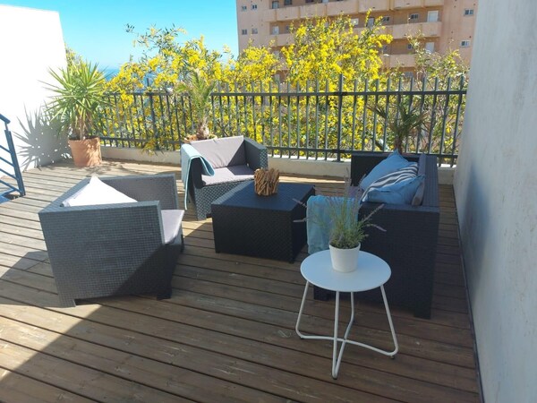 Apartment 'Beach Horizon' With Sea View, Wi-fi And Air Conditioning - 豐希羅拉