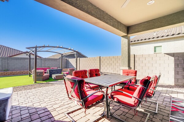 Covered Patio & Community Pool: Home In Surprise - Surprise, AZ