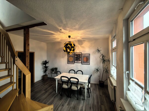 120 Qm Maisonettappartement In The Middle Of Weimar With Fireplace And Sauna - Weimar