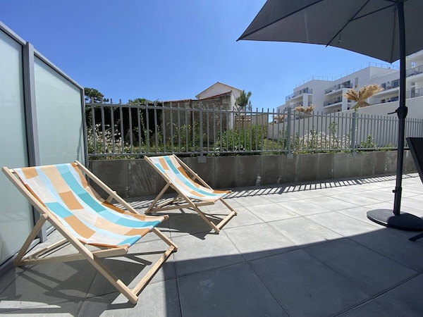 Royan Modern T3 - Seaside - 6 Guests, Parking, Terrace - Royan