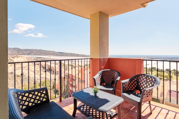 Appartement 'El Mirador' Met Uitzicht Op Zee, Wi-fi En Airconditioning - Mutxamel