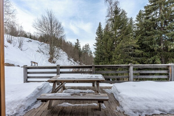 Chalet 'Plan Devin' Avec Vue Sur Montagne, Terrasse Privée Et Jardin Privé - Arc 1800