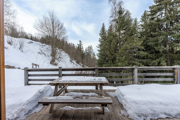 Chalet 'Plan Devin' Avec Vue Sur Montagne, Terrasse Privée Et Jardin Privé - Arc 1800