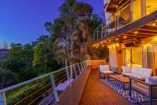 Skydeck 3-br House W Gym, Hot Tub, Amphitheater, Hwood Sign, Griffith, Lake View - Los Angeles, CA