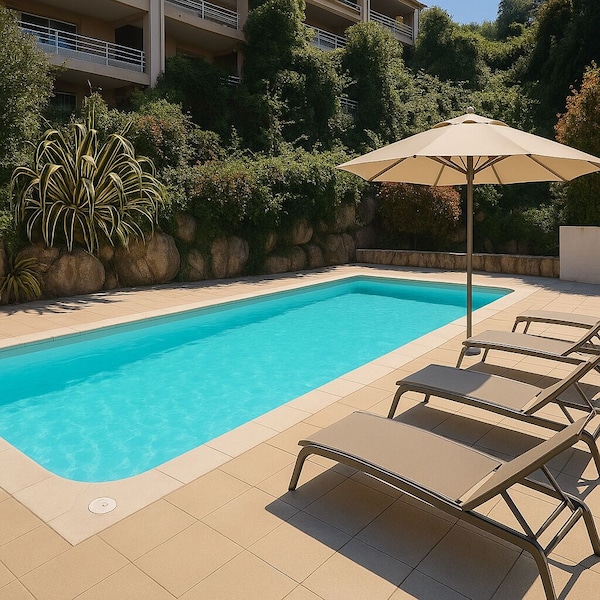 Beau T3 Central - Vue Mer & Piscine - A Funtana - Propriano