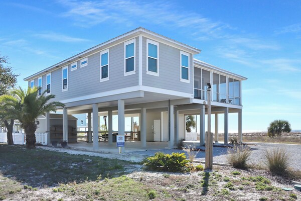 Beach View-2 Beachfront Screened Decks-4br-windchimes - Mexico Beach, FL