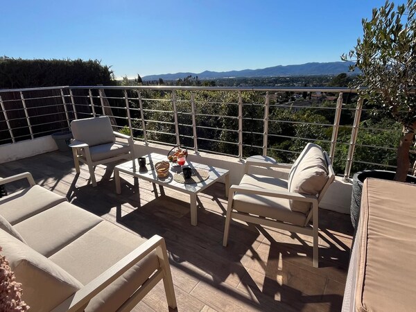 House-exceptional View-private Estate Le Capitou With Swimming Pools - 蔚藍海岸