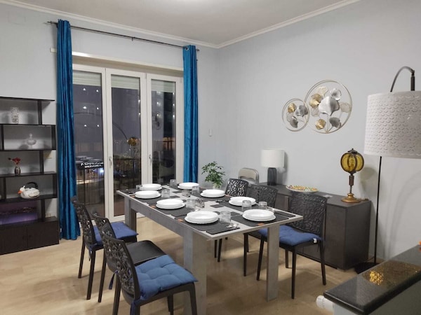 [Serapo Beach] Penthouse-150sqm With Private Parking, Close To The Sea And With A View. - Formia