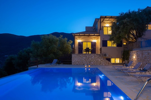 Villa Eione With Ionian Islands View - Leucade