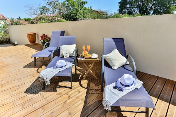 Charming New Air-conditioned Villa Just 10 Minutes From Les Baux De Provnce, A Sure-fire Favourite! - Les Baux-de-Provence