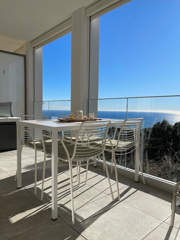Superb 1-bedroom Apartment With Sea Views, Wifi And Ac In Enchanting èZe Village - Villefranche-sur-Mer