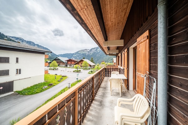 Apartamento 'La Flèche De Vermeil - 6 Pers' Con Vistas A La Montaña, Balcón Y Wi-fi - Châtel
