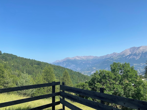 Chalet Bois Le Sauze, 12 Pers, Idéalement Situé, Indépendant, Vue 360 Sur Vallée - Pra-Loup