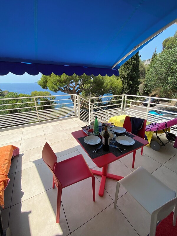Appartement Rénové, Vue Mer, Orienté S-o,  Terrasse, Prés Monaco, Plage Mala - Cap-d'Ail