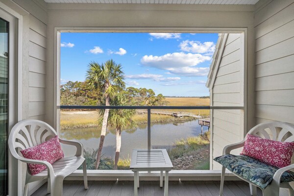Marsh Views, Pet Friendly, On The Canal  - 168 Beach Club Villa - Fripp Island, SC