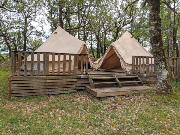 Double Tents For 4 People In The Heart Of Nature! Espace Orchidée! - Lot