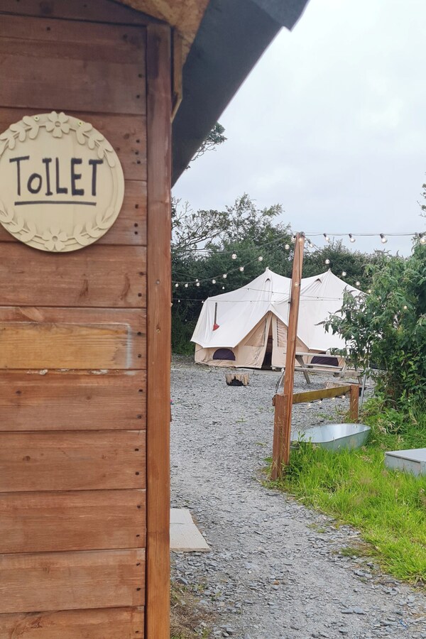 Cozy Hot Tent With Log Burner & Hot Tub Right Tent - Anglesey