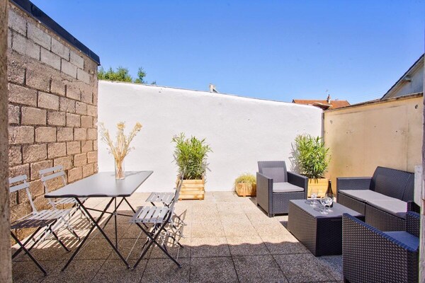 L'atypique, 150m Beach Terrace - Langrune-sur-Mer