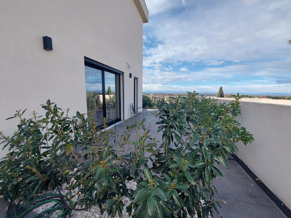 Appartement Confortable Avec Vue, Wifi Et Climatisation - Saint-Cyprien