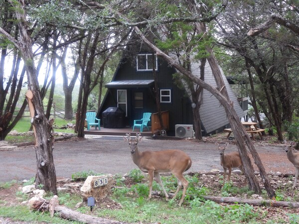 Charming 2-bedroom Loft A Frame With Lake View In Peaceful Canyon Lake - Canyon Lake, TX