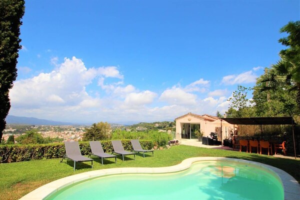 Sea View Villa With Pool  Et  Garden  Le Cannet, 3 Km From Cannes - Cannes