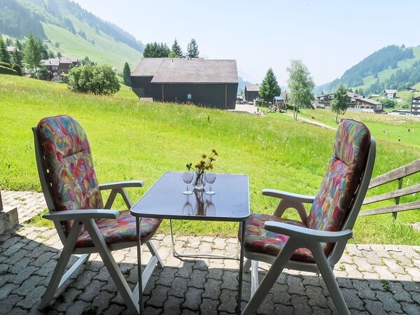 Confortable Appartement Pour 4 Personnes Avec Wifi, Terrasse, Vue Panoramique Et Parking - Les Diablerets