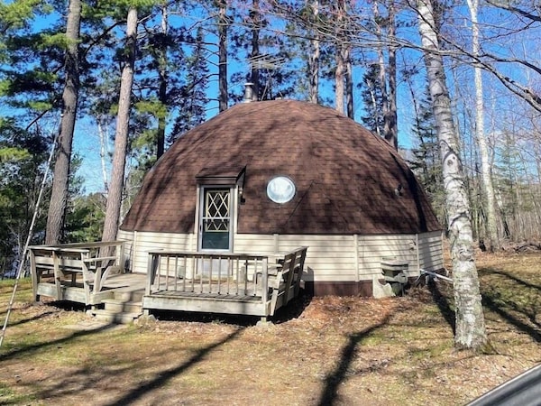 Geodesic Dome Home - One Bedroom, One Bathroom With Sleeping Loft And Cozy Woodburning Stove - Scenic State Park, Bigfork
