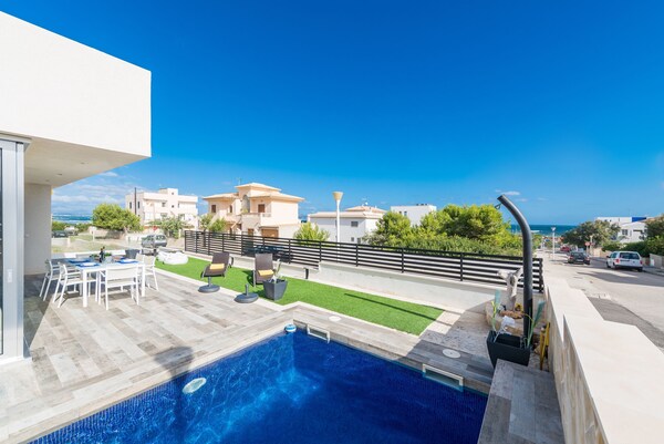 Maison De Vacances 'Es Mollet' Avec Vue Sur La Mer, Piscine Privée Et Wi-fi - Son Serra de Marina