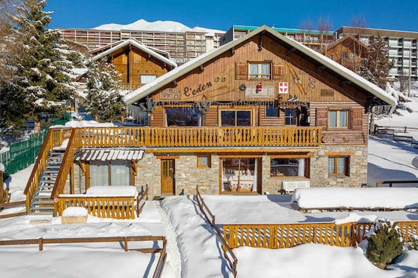 Chalet 'Rdc 110 M2 - Très Proche Des Pistes' Con Vista Sulle Montagne, Terrazza Privata E Wi-fi - Saint-Sorlin-d'Arves