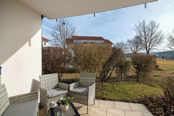 Apartment 'Ruhige Ferienwohnung In Bad Saulgau' With Mountain View, Private Terrace And Wi-fi - Bad Saulgau