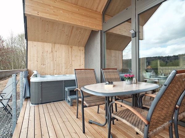Luxus Chalet Einzelhaus Nr. 7 Mit Whirlpool Und Indoor-infrarotkabine - Ostrach