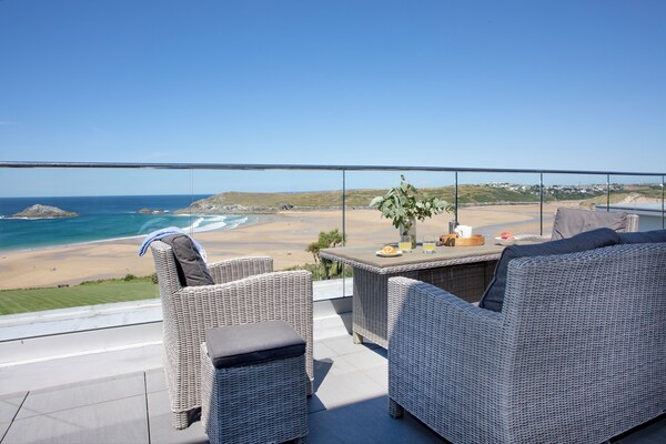 First-floor 3 Bedroomed Apartment With Private Sea View Sun Terrace - Crantock
