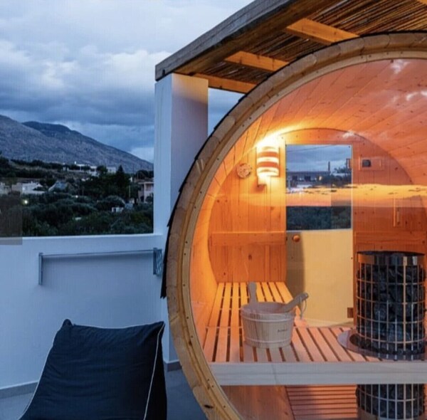 Award Winning Villa W Bbq, Sauna & 250m To Beach - Plakias