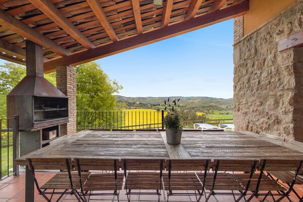 Country House 'La Serreta' With Mountain View, Private Pool And Wi-fi - Gironella