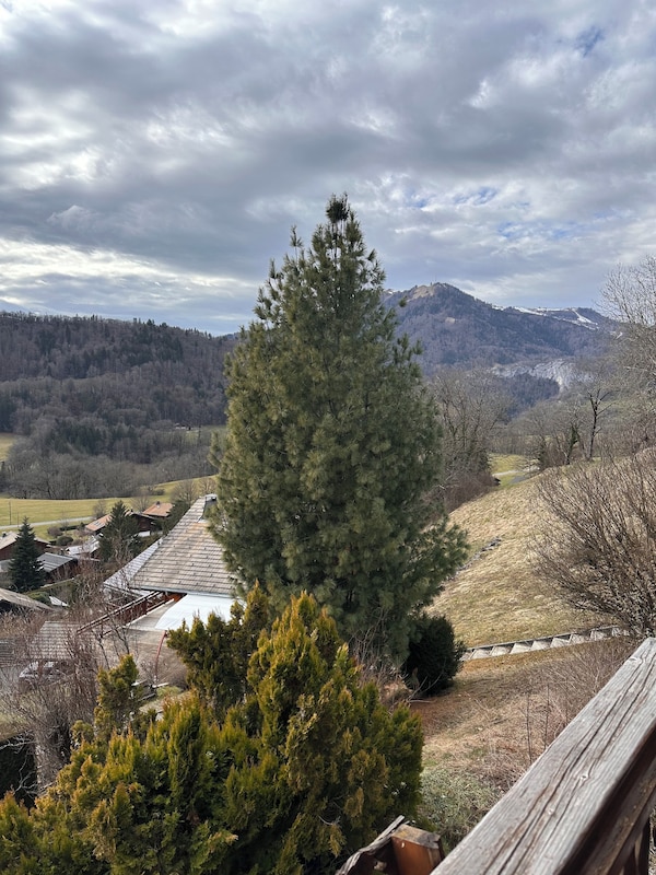 Superbe Chalet Avec Cheminée Et Vue Imprenable Sur Le Hameau - Haute-Savoie