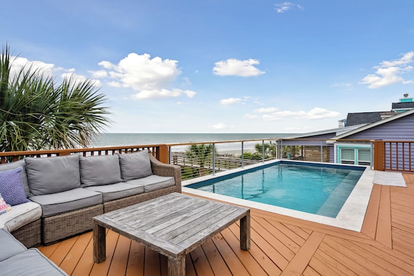 Oceanfront W\/ Pool, Panoramic Deck Views, 5bdr | Folly Ocean Breeze By Avantstay - Charleston, SC
