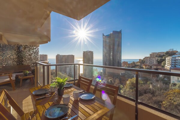 Relax In This Quiet And Elegant 45 M² Accommodation With Terrace And Sea View - Mónaco