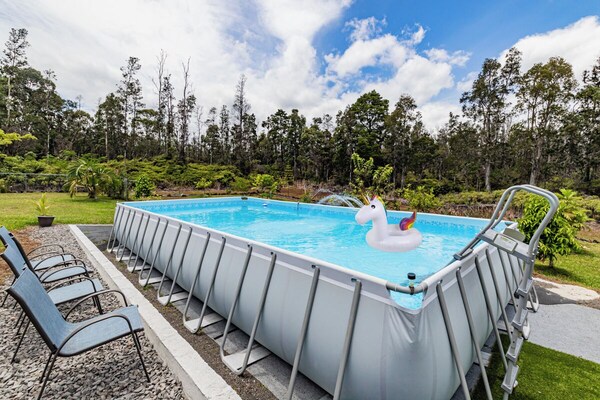 Orchid Isle Pool Paradise- Private Hawaiian Estate W/pool And Air Conditioning! - Pāhoa, HI