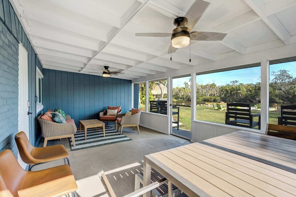Riverside Luau! Tiki Hut, Fire Pit & Outdoor Fun - Lake Manatee State Park, Bradenton