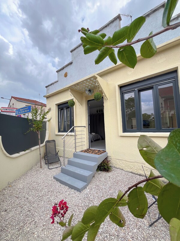 Le Cocon, Magnificent Studio, Private Garden And Parking Near Paris And Disney - Montreuil