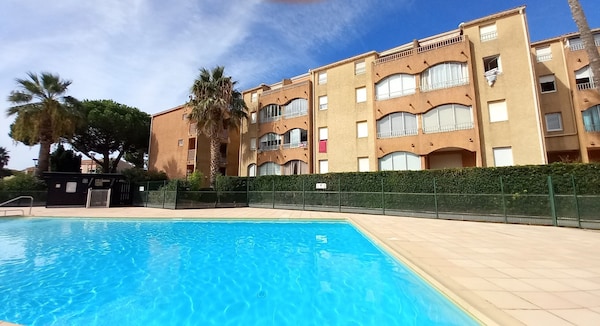 T2 Swimming Pool Wi-fi Loggia Parking 250m Miramar Beach - 伊埃雷