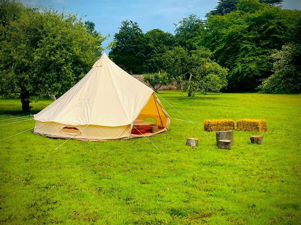 Spacious Bell Tent Nestled In Our Orchard Field At Edinburgh Festival Glamping! - Edinburgh
