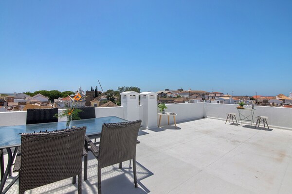 Apartamento 'Downtown Lux' Con Terraza Compartida, Wi-fi Y Aire Acondicionado - Faro