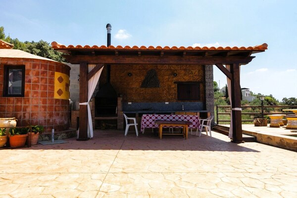Rural House With Swimming Pool And Barbecue - Colmenar