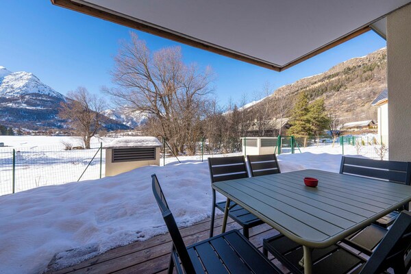 Appartement Avec Terrasse Et Jardin - Serre Chevalier - Proche Des Pistes De Ski - Grand Lac